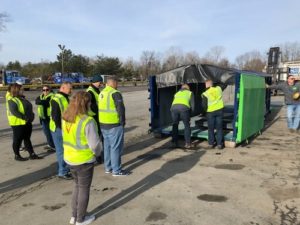 Front Ramp: Roll-off Dumpster Container